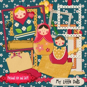 Matryoshka Dolls, Russian Doll Scrapbook, Nesting Dolls Scrapbook ...