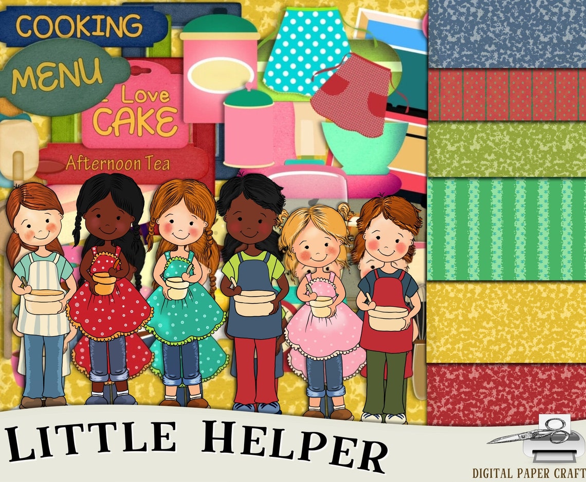 Cooking Scrapbook Children Scrapbook Kitchen Scrapbook - Etsy