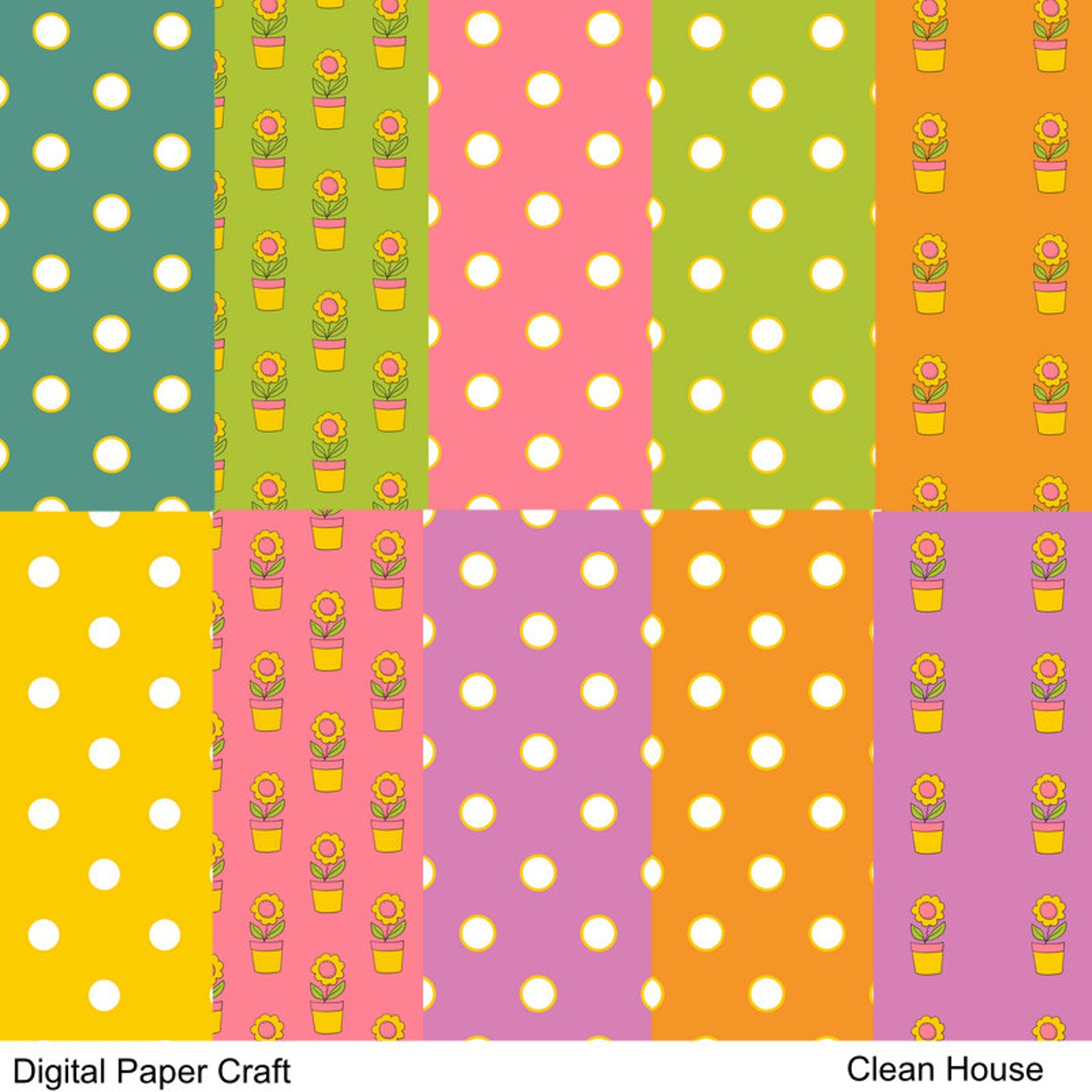 Cleaning Scrapbook, Housework Scrapbook, Digital Scrapbook, Instant ...