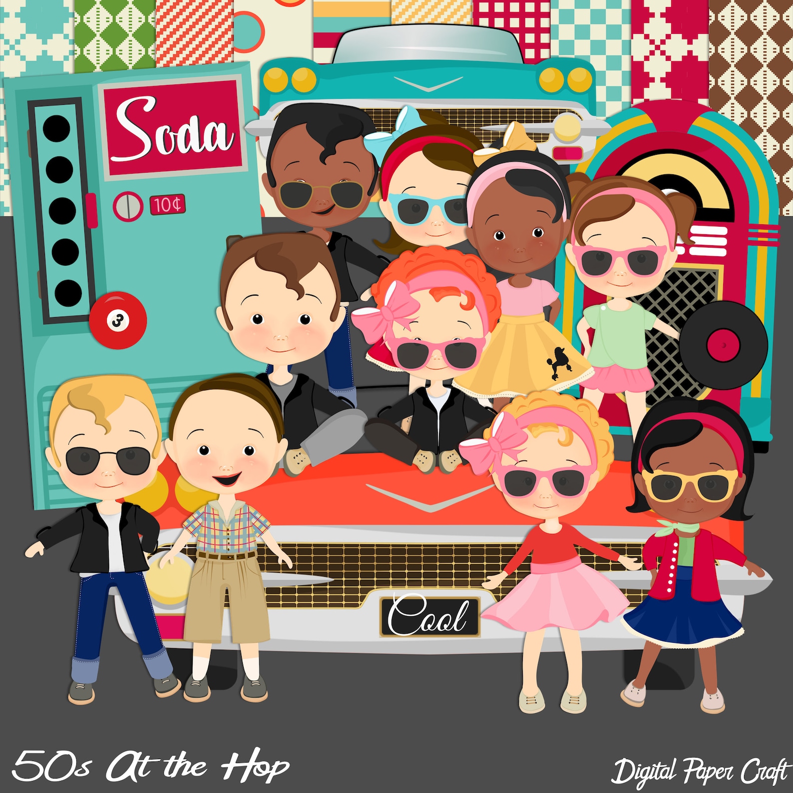 50s Scrapbook Girls and Boys 1950's Scrapbook Kit - Etsy