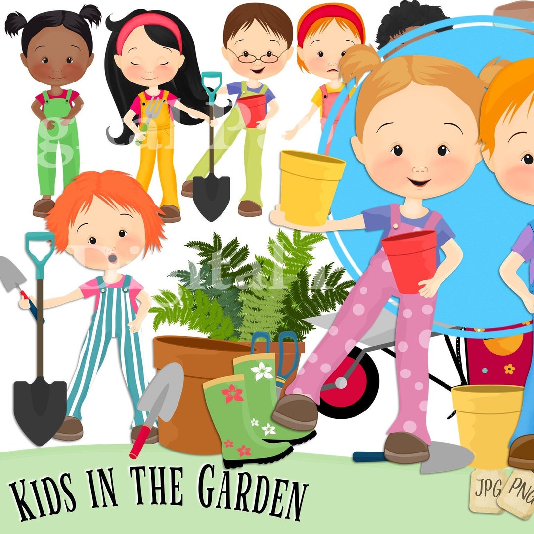 Gardening Clipart, Children Clipart, Clipart, Planner, Journal ...