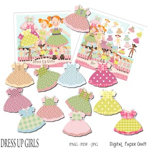 Printable Paper Doll,paper Dolls With Red, Brunette, Black, Orange, and ...