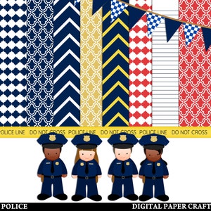 Police Scrapbook, Hero Scrapbook, Instant Download, Police Car, Hand ...