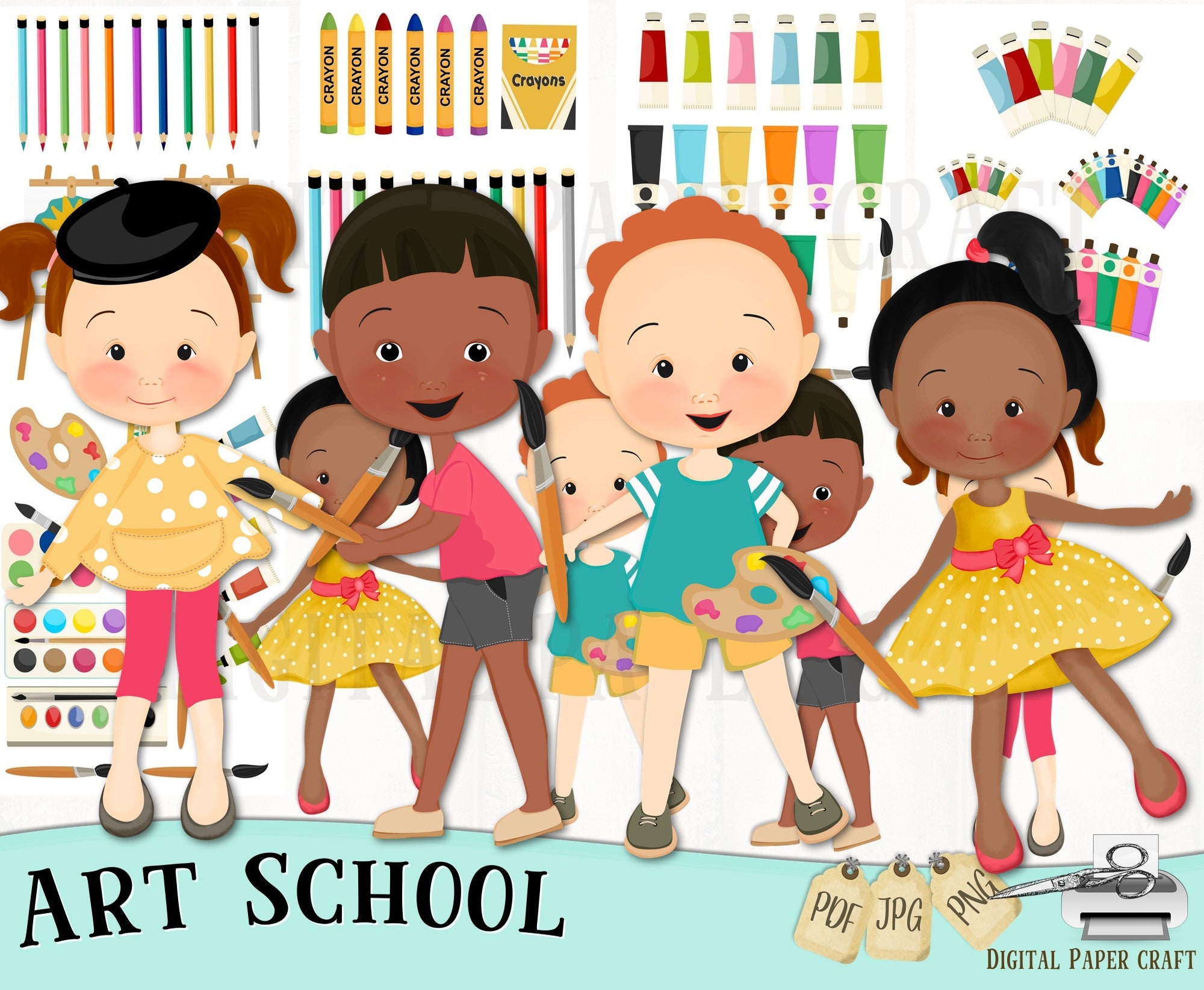 Paint Clipart For Kids