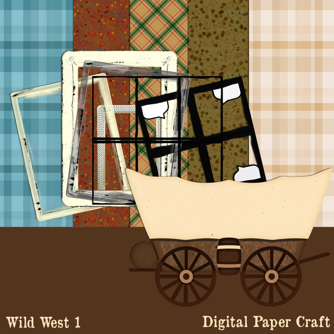 Cowboy Scrapbook Wild West Scrapbook Digital Scrapbook - Etsy