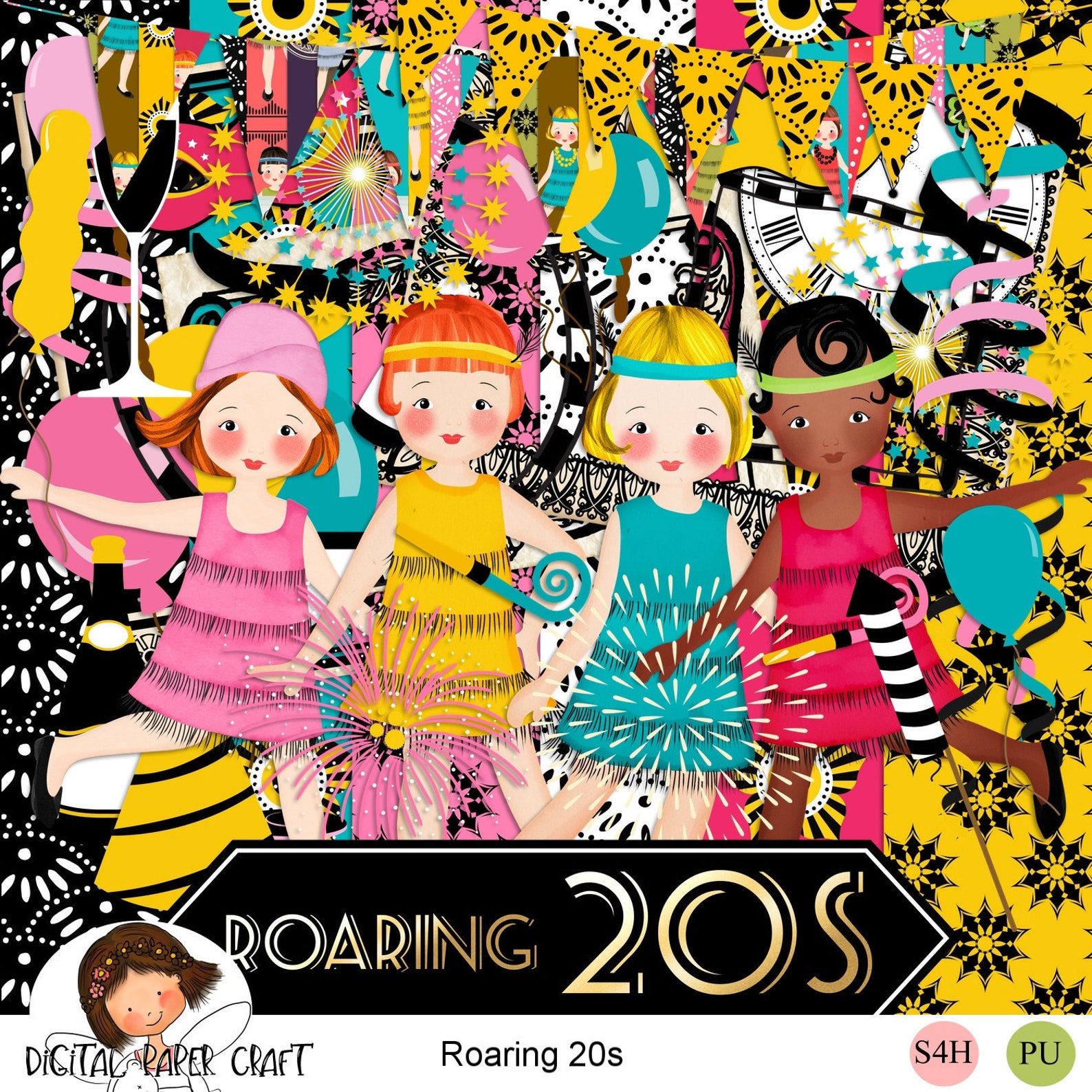 20s Scrapbook Kit, Roaring 20s, Retro Scrapbook, Vintage Scrapbook ...