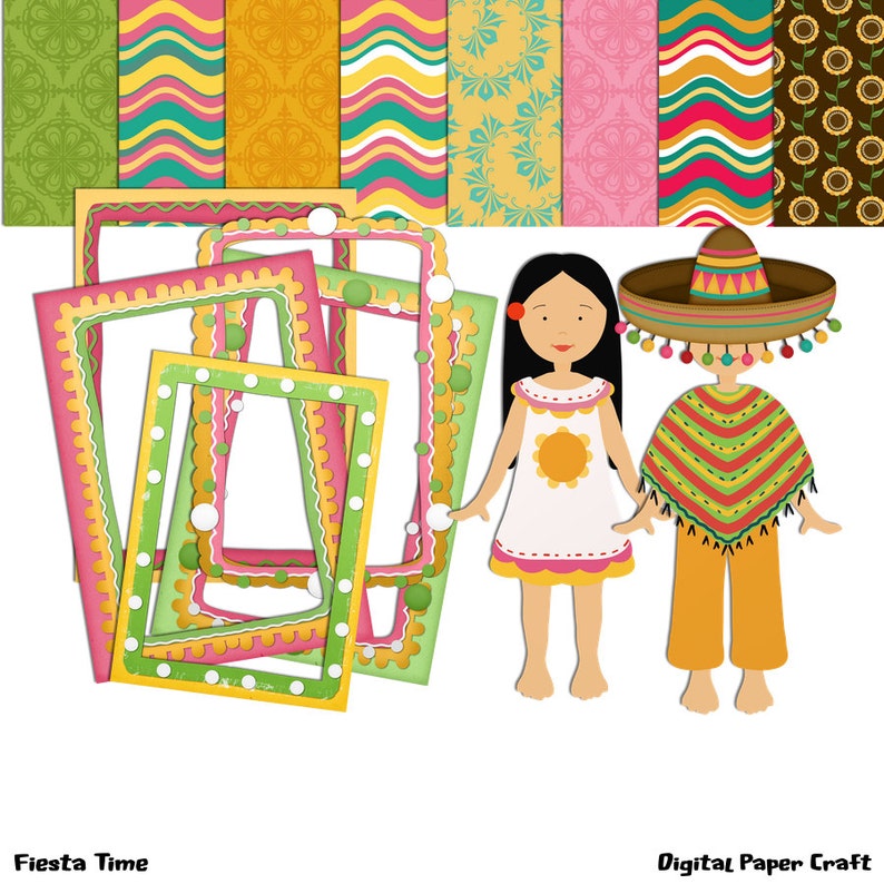 Mexican Scrapbook Fiesta Scrapbook Instant Download Digital | Etsy