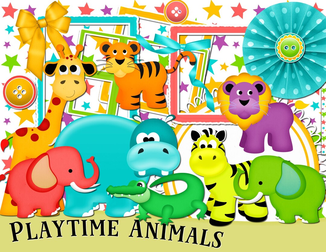 Animal Scrapbook, Zoo Animal, Zoo Scrapbook, Instant Download, Zoo ...
