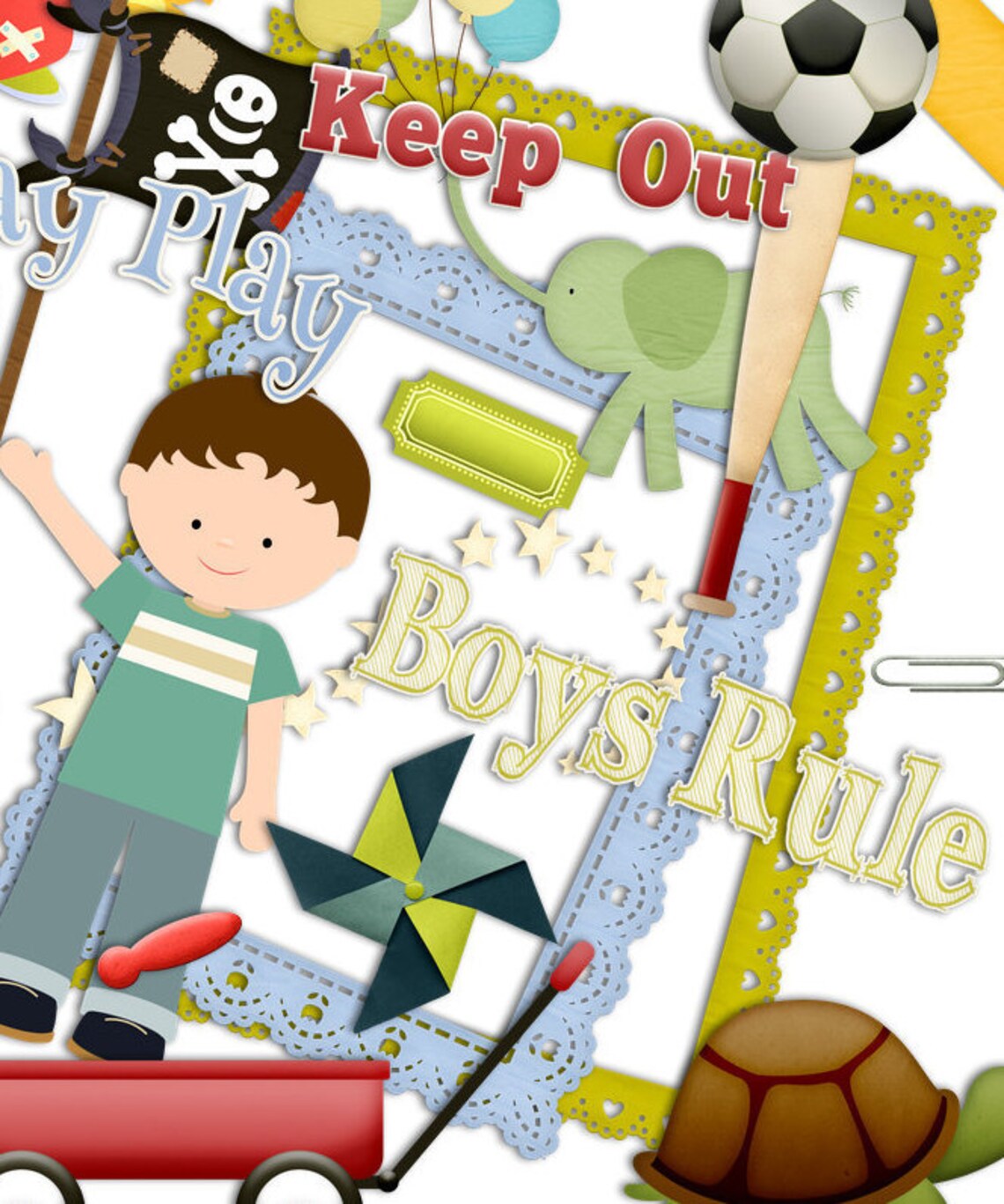 Libro de recortes de niño Libro de recortes de juegos | Etsy