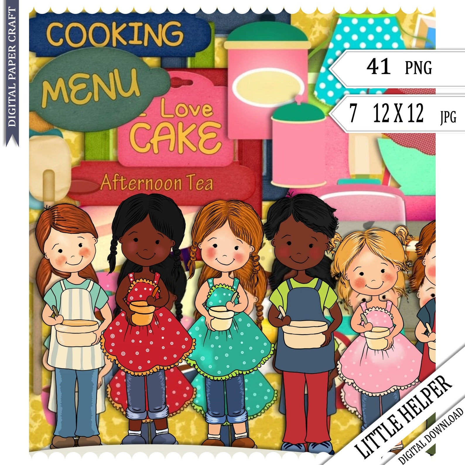 Cooking Scrapbook, Children Scrapbook, Kitchen Scrapbook, Recipe ...