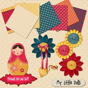 Matryoshka Dolls, Russian Doll Scrapbook, Nesting Dolls Scrapbook ...