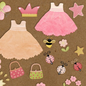 Girl Clipart Girl Embellishments Card Decorating Instant - Etsy