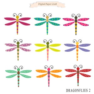Dragonfly Clipart Dragonflies Clipart Instant download | Etsy