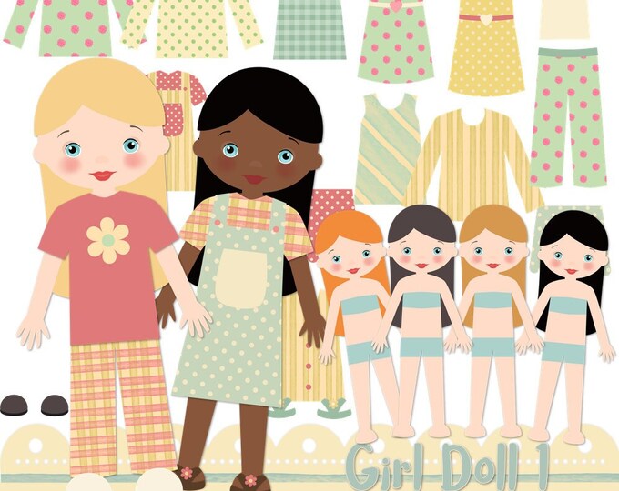 Paper Doll, Digital Paper Doll, Cut Out Doll, Printable Doll, Instant ...