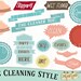 Retro Cleaning Clipart, Chores Clipart, Housework Clipart, Instant ...
