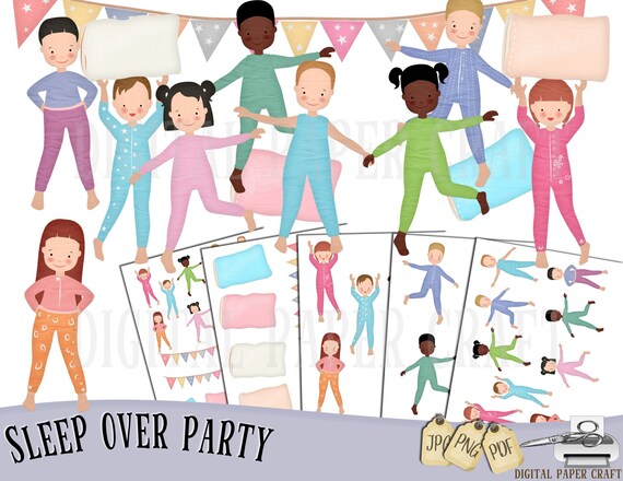 Pillow Fight Clipart