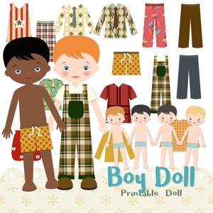 Paper Doll, Digital Paper Doll, Cut Out Doll, Printable, Instant ...