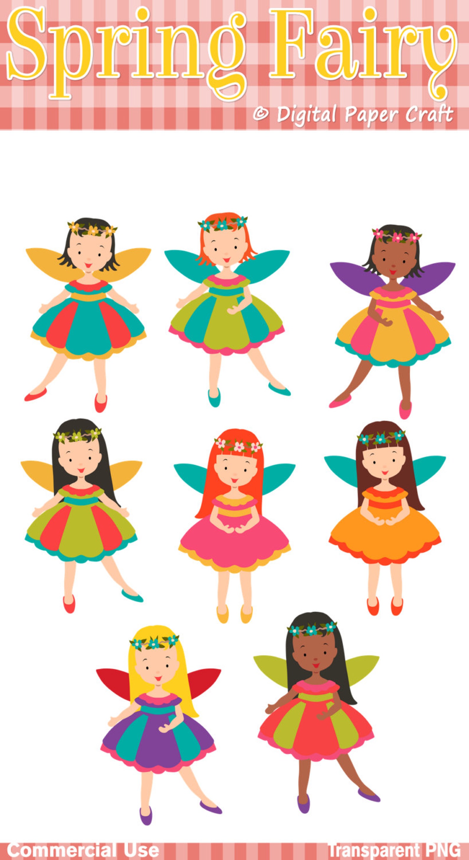 Fairy Clipart Garden Clipart Fairy Tale Clipart Instant - Etsy
