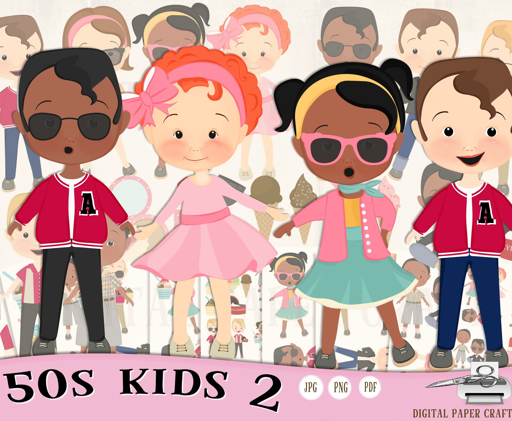 50s Rock And Roll Clip Art