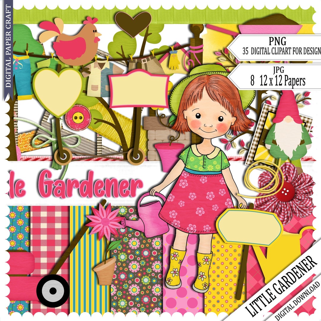 Garden Scrapbook, Flower, Flora, Gardening , Outdoor, Girl, Nature ...
