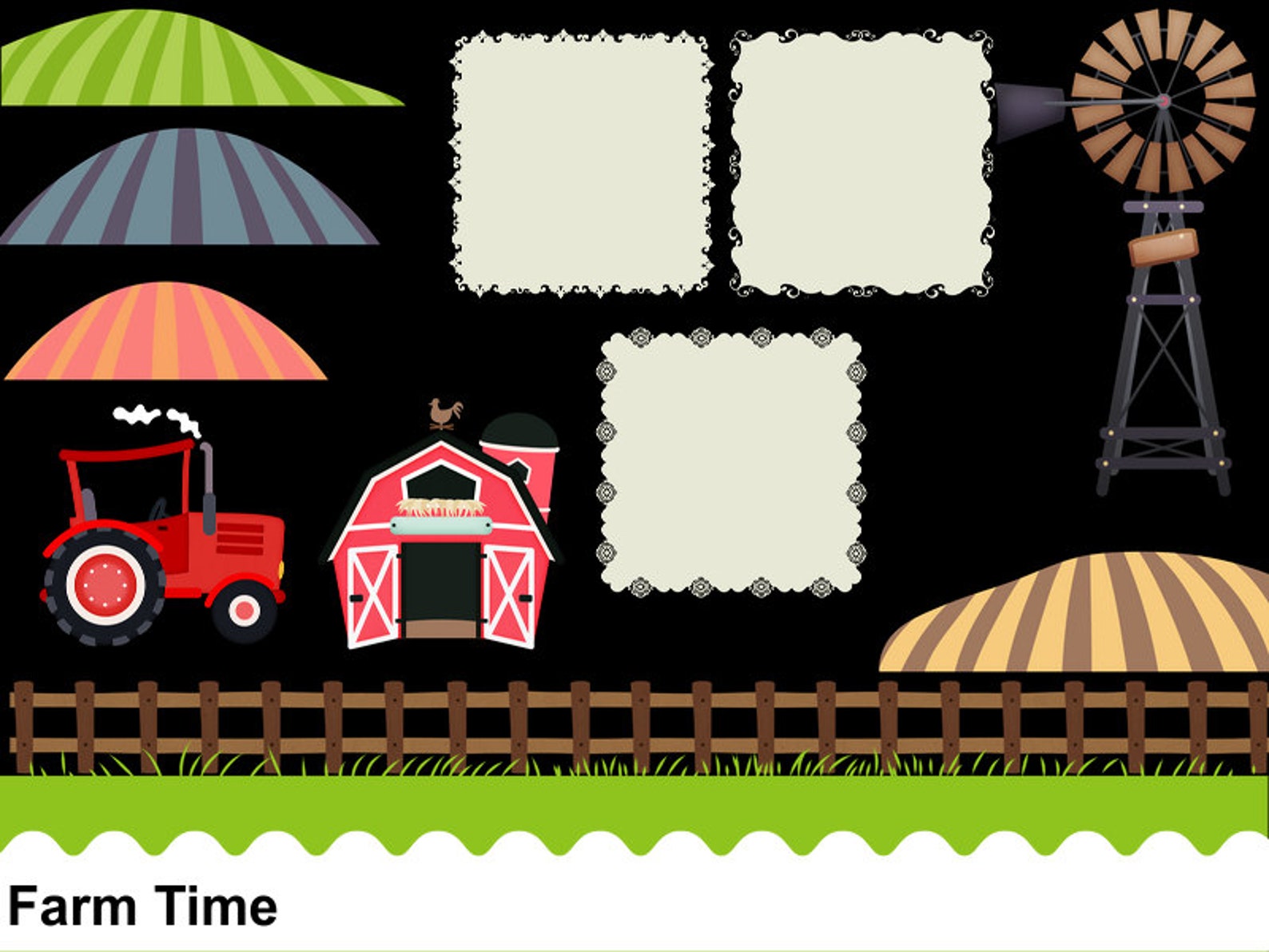 Farm Scrapbook, Animals Scrapbook, County Scrapbook, Farm Stay Kit ...