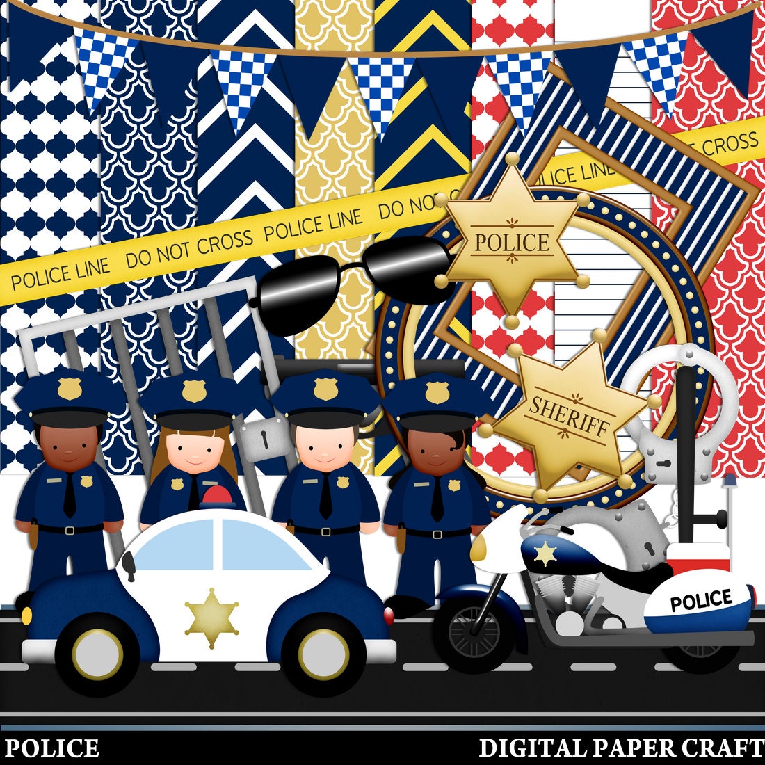 Police Scrapbook, Hero Scrapbook, Instant Download - Etsy