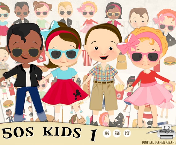 50s Rock And Roll Clip Art