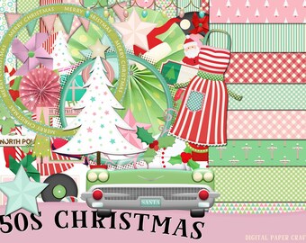 Retro Scrapbook 50s Scrapbook Scrapbooking Kit 1950's | Etsy