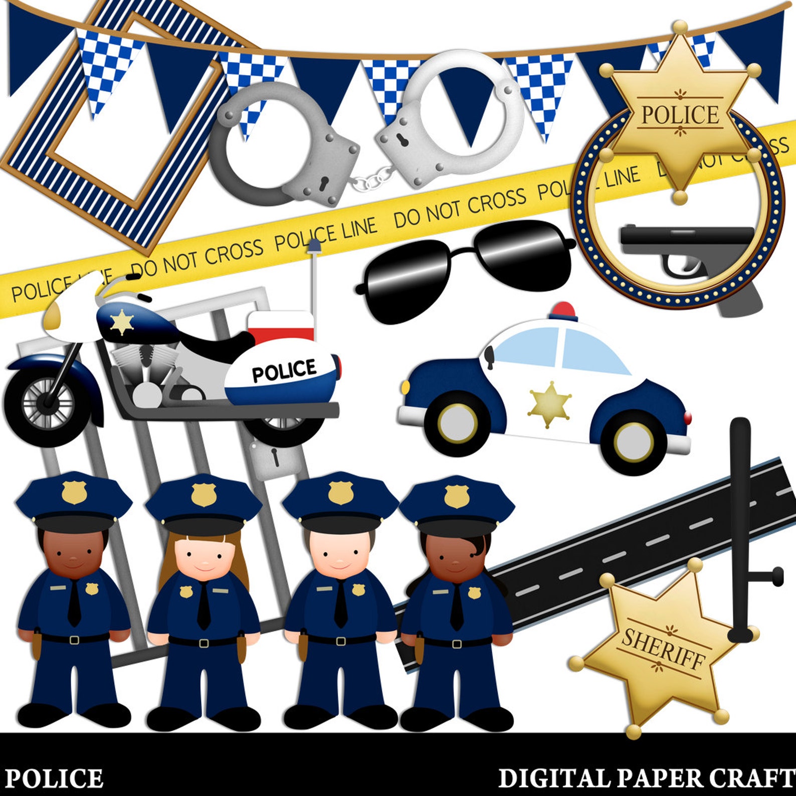 Police Scrapbook, Hero Scrapbook, Instant Download - Etsy