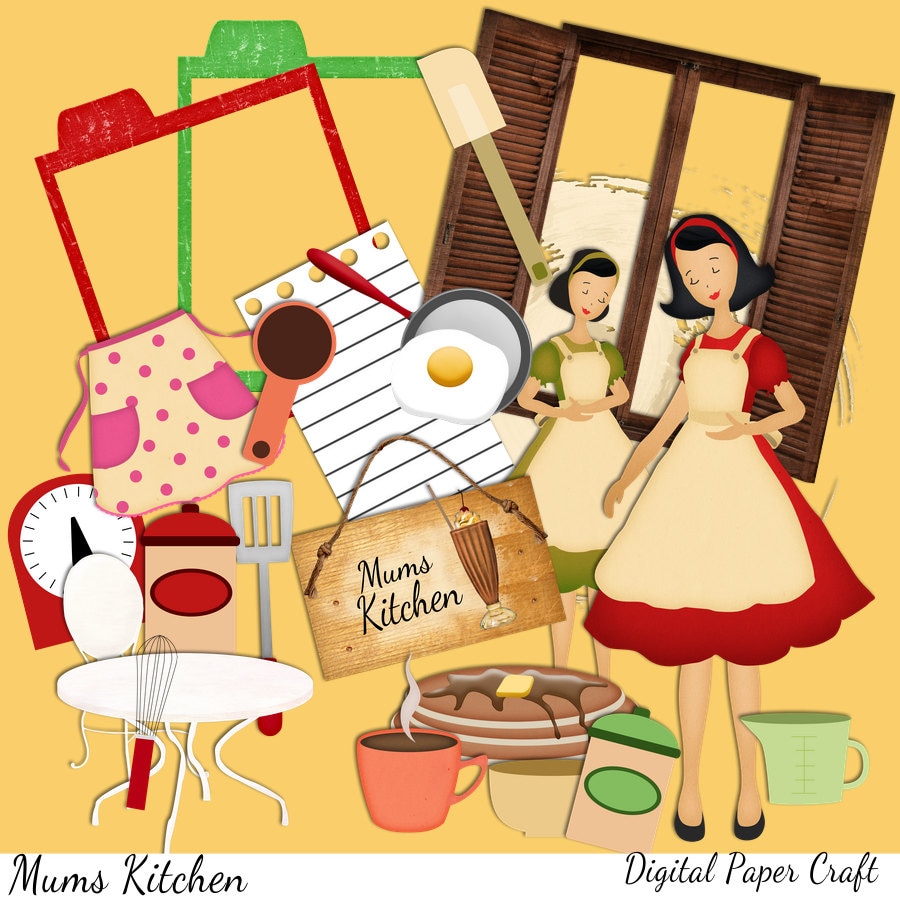 Kitchen Scrapbook Kit, Mum Scrapbook, Instant Download, Cooking ...