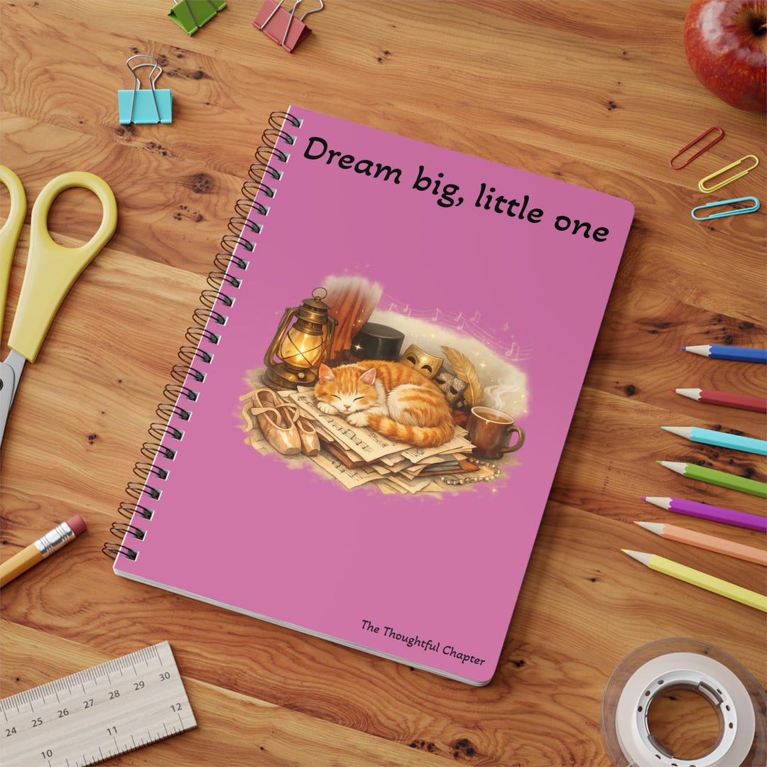 Light Pink "dream Big, Little One" Notebook | Spiral A5 Journal - Etsy
