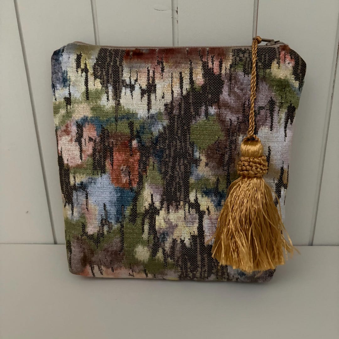 Lori Weitzner Hana T1045/03 Zip Pouch With Tassel, Lined. - Etsy