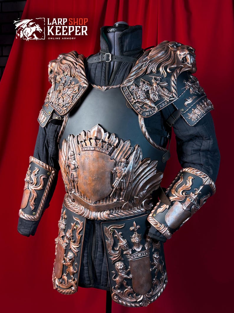 Handmade Lion Knight Polyurethane Armor Set | LARP Costume - Etsy