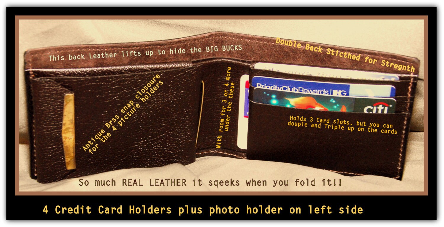 Duck wallet, Dad, Brother, Birthday gift, Men's Brown Leather Bi-Fold ...