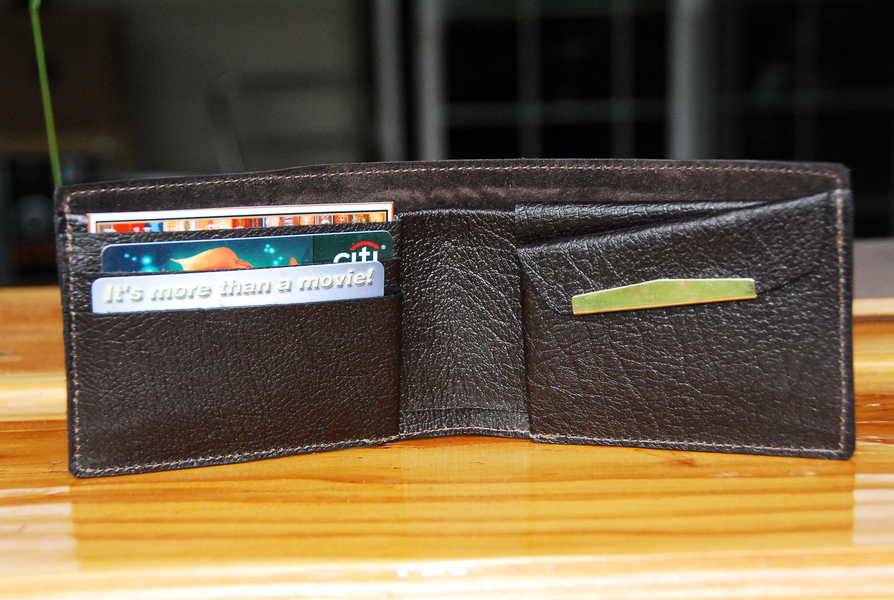 Mens Personalized Leather fishing Wallet Hand made Real Leather Bi-Fold ...