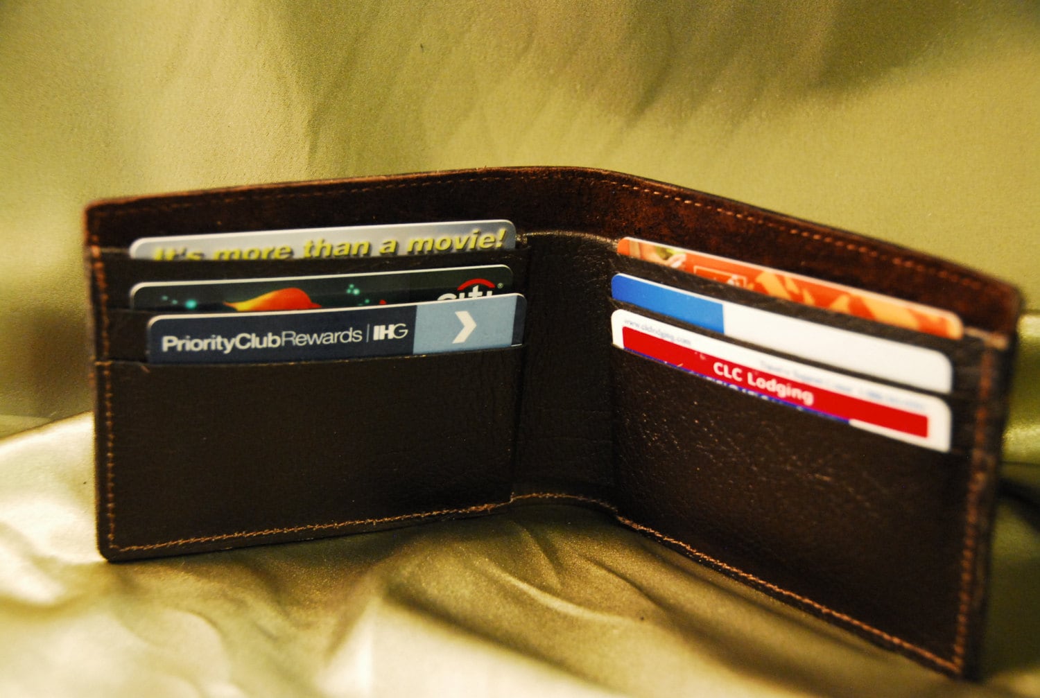 Mens Personalized Leather fishing Wallet Hand made Real Leather Bi-Fold ...