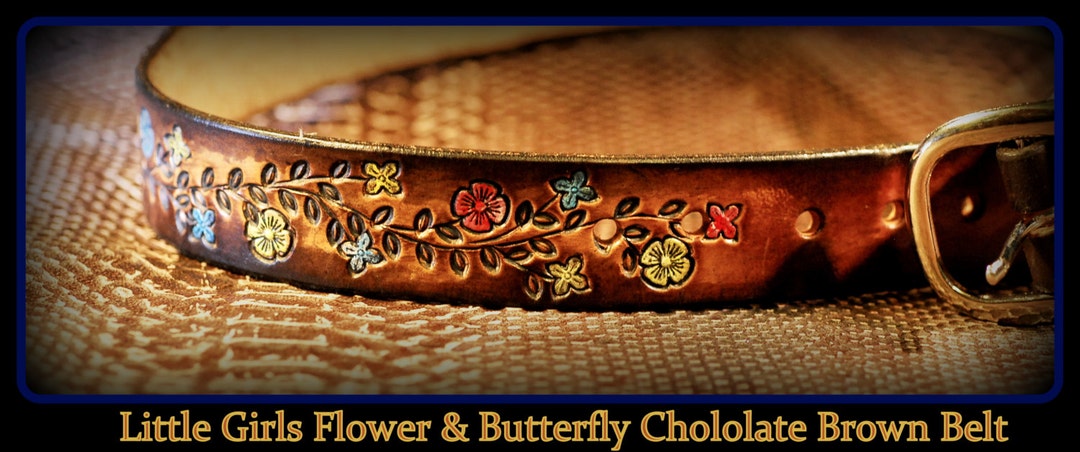 Grandma Gift of the Cutest Little Girl's Leather Belt Ever for Infant ...