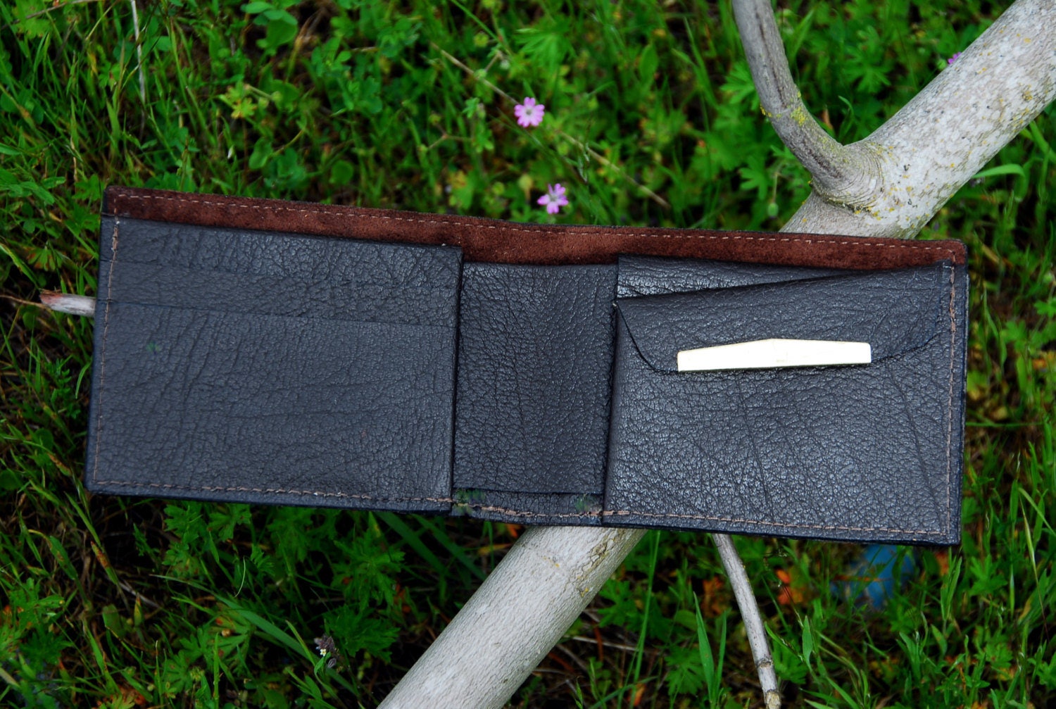 White Buffalo,Mens Leather Wallet,Native American,tribal,bison,bifold ...