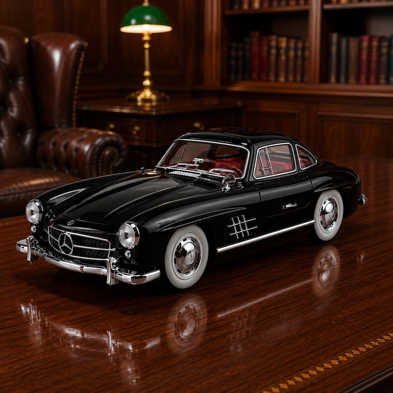 1:18 Scale Mercedes 300SL Gullwing Diecast Model Car | Opening Doors ...