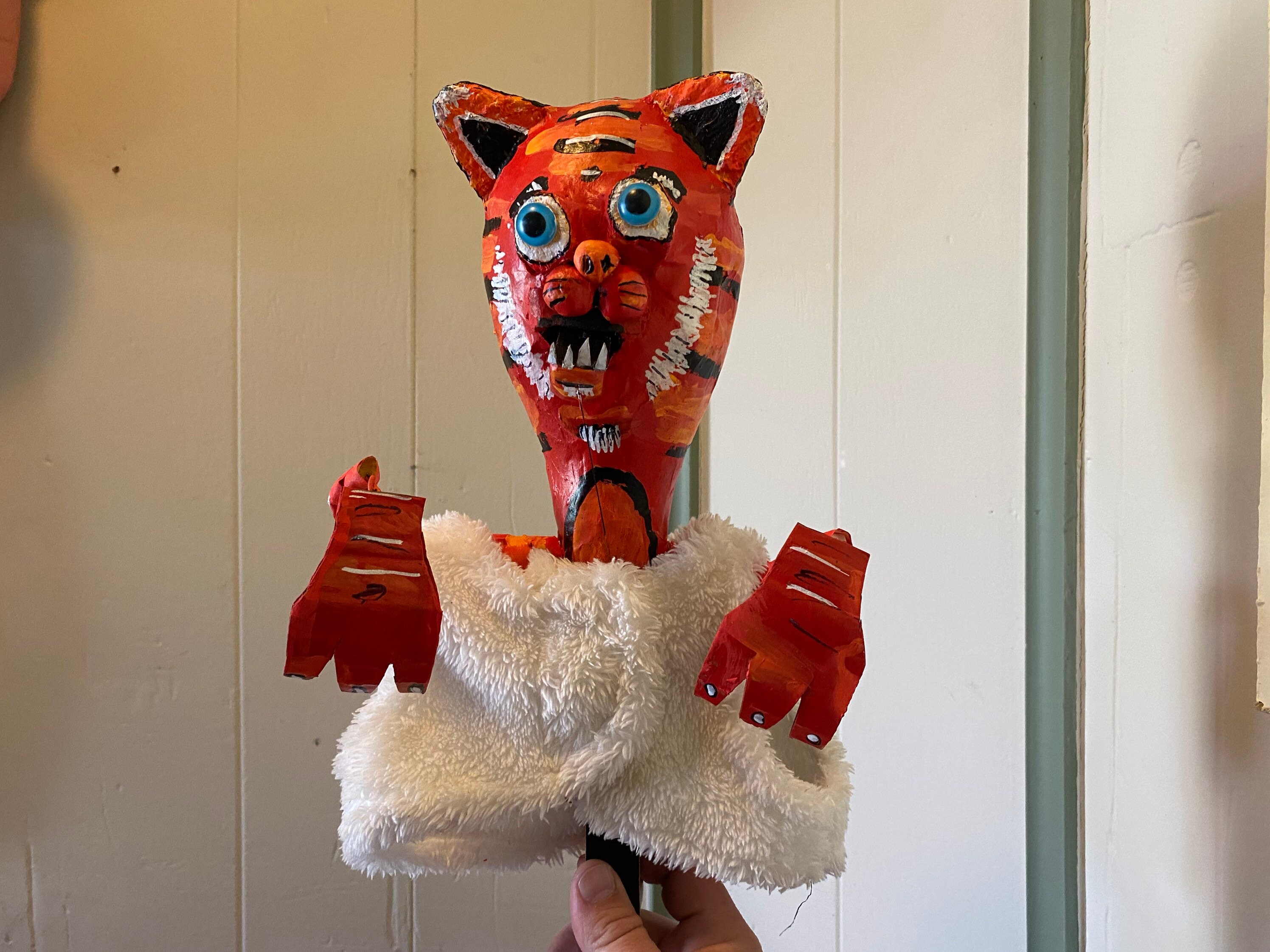 Tiger Man Hand Puppet - Etsy