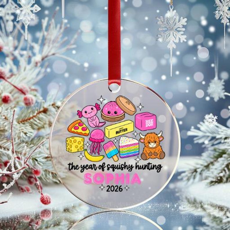 Customizable Squishy Dumpling Christmas Ornament, Xmas Tree Decor ...