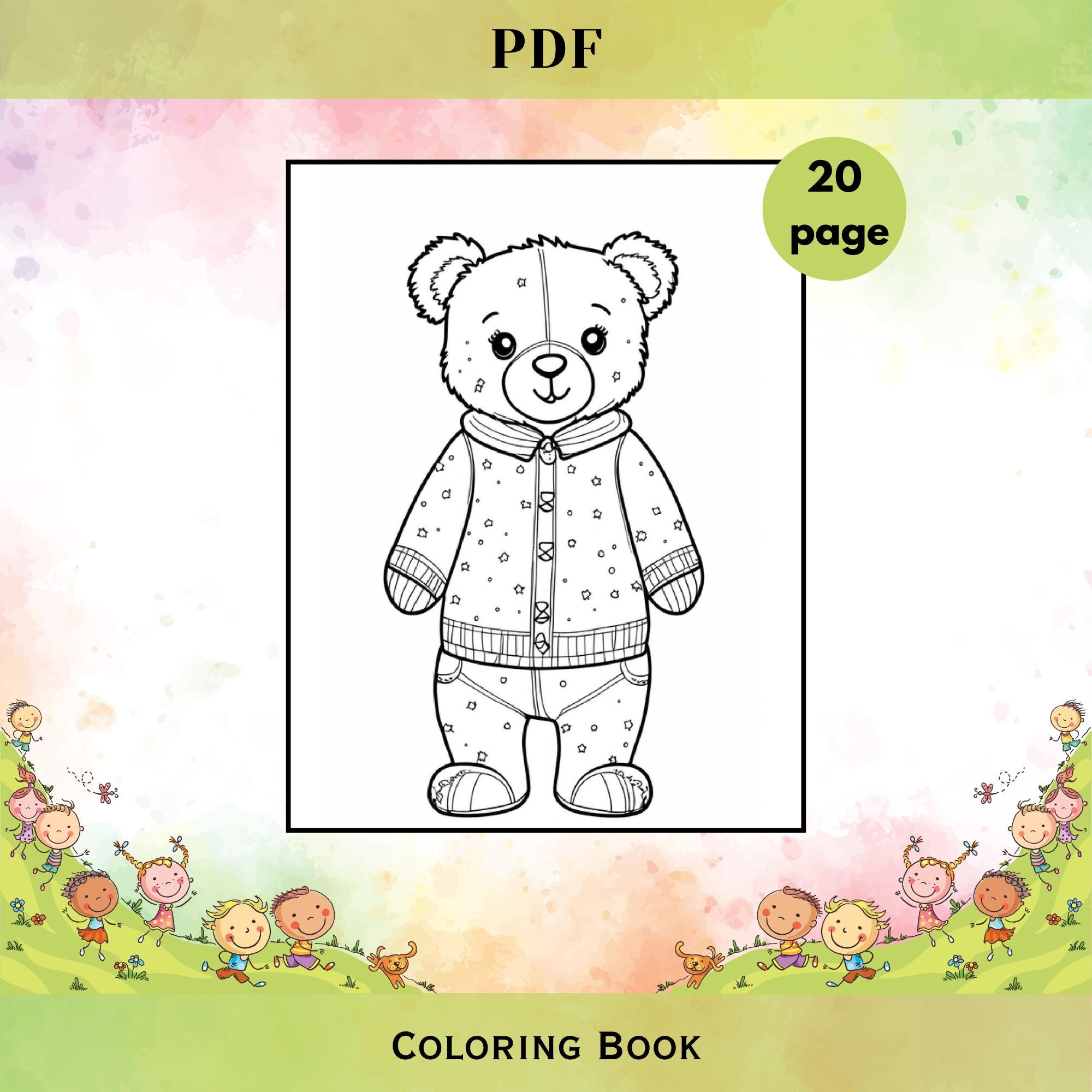 Teddy Bear Coloring Pages | Kids Activity Book | Preschool Learning ...