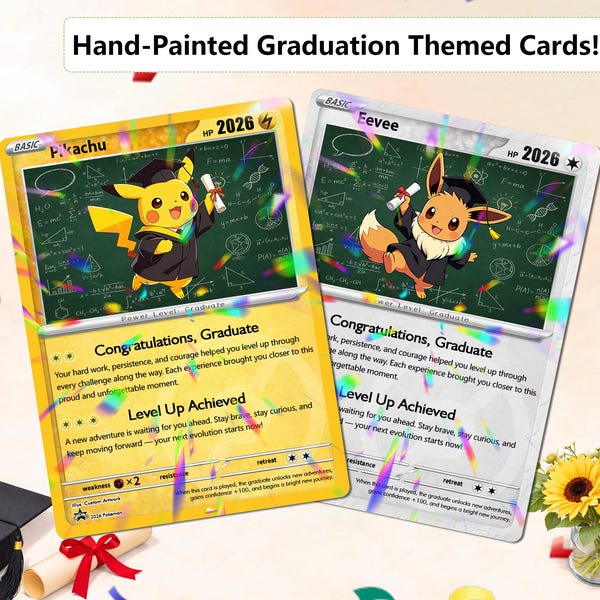 Graduation Pokémons - Etsy