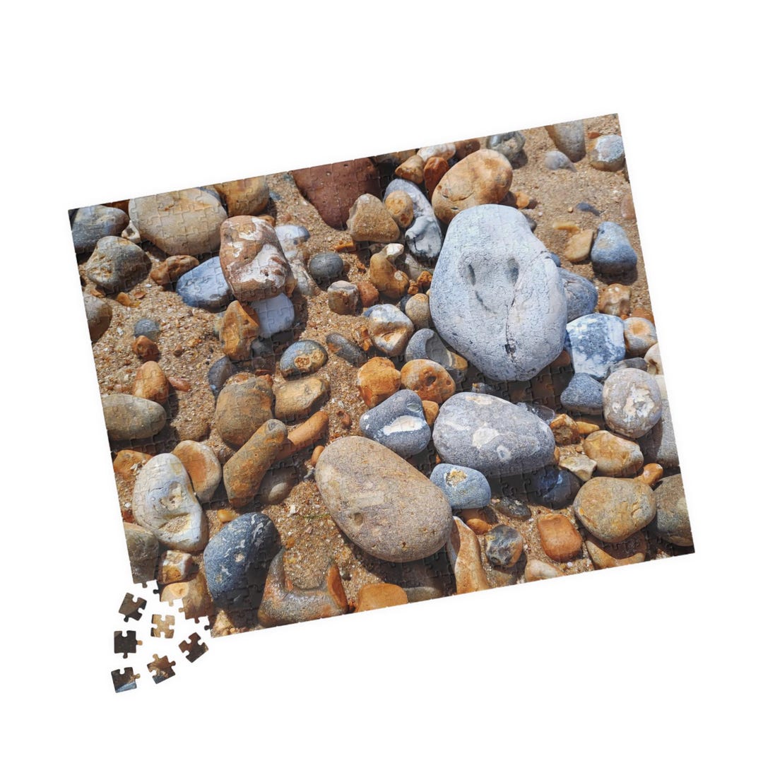 Pebble Face Beach Puzzle 520-piece | Jigsaw Puzzle Gift - Etsy
