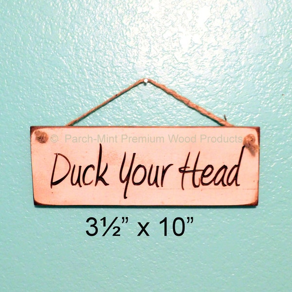 Duck Your Head Sign - Etsy