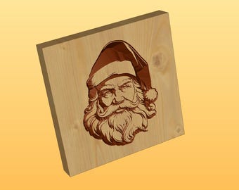 Santa Face, Unpainted Door Hanger, Cnc File, Digital Download, Crv, Eps ...