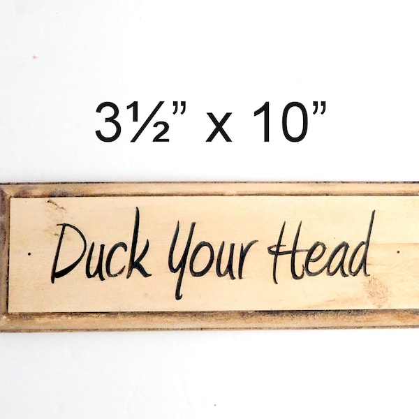 Duck Your Head Sign - Etsy