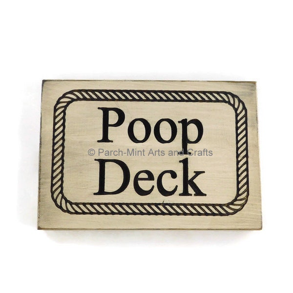 Poop Deck Sign - Etsy