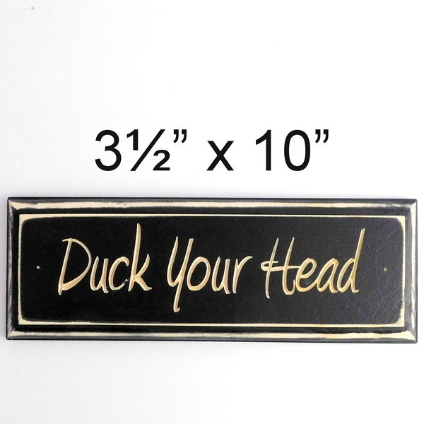 Duck Your Head Sign - Etsy