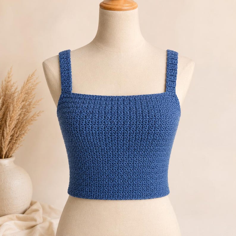Five-part Adjustable Crochet Top Pattern PDF, Video Supported Custom ...